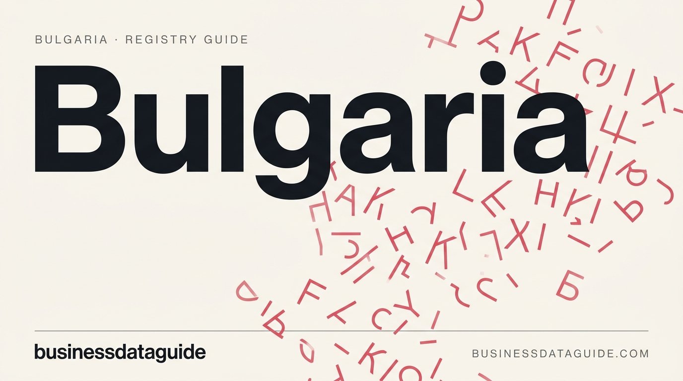 Bulgaria Company Search Guide 2026: How to Verify a Bulgarian Business ...