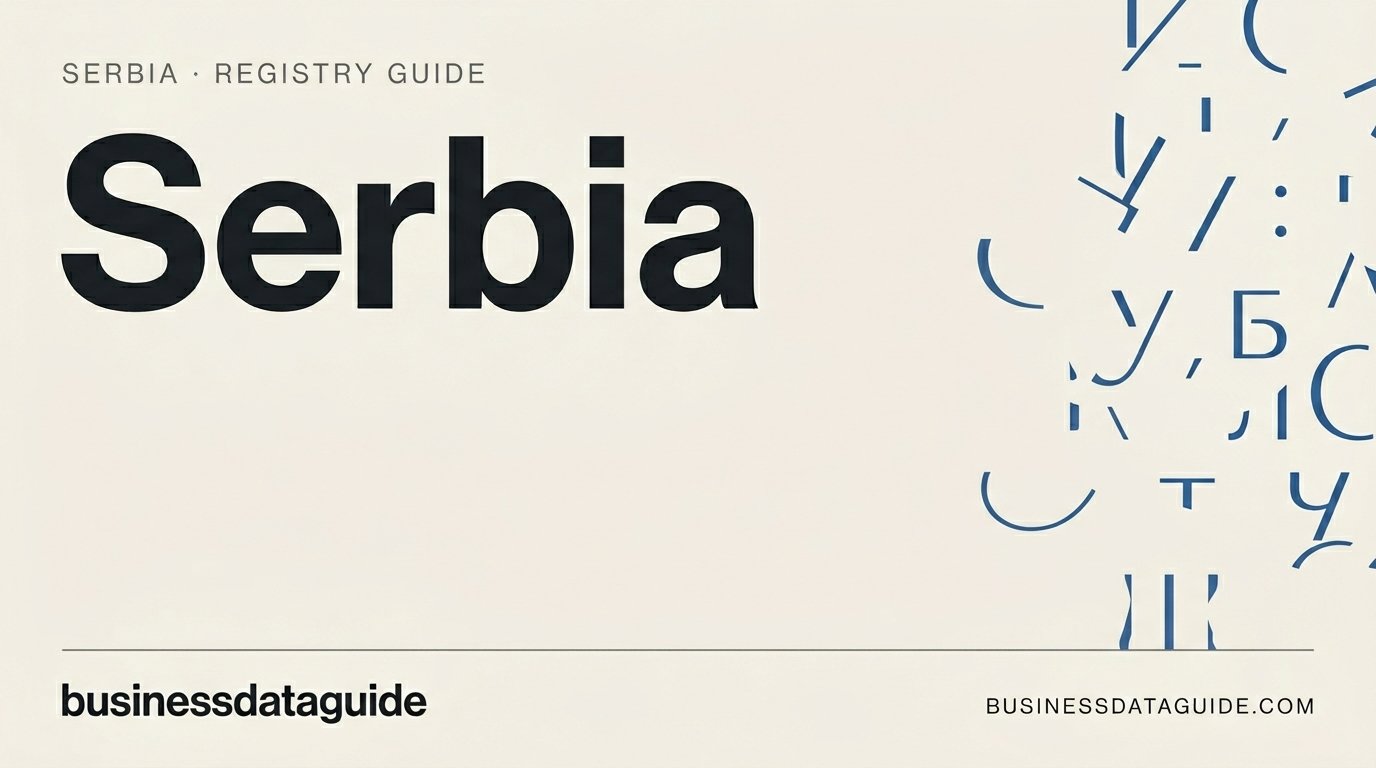 Serbia Company Search Guide 2026: How to Verify a Serbian Business ...